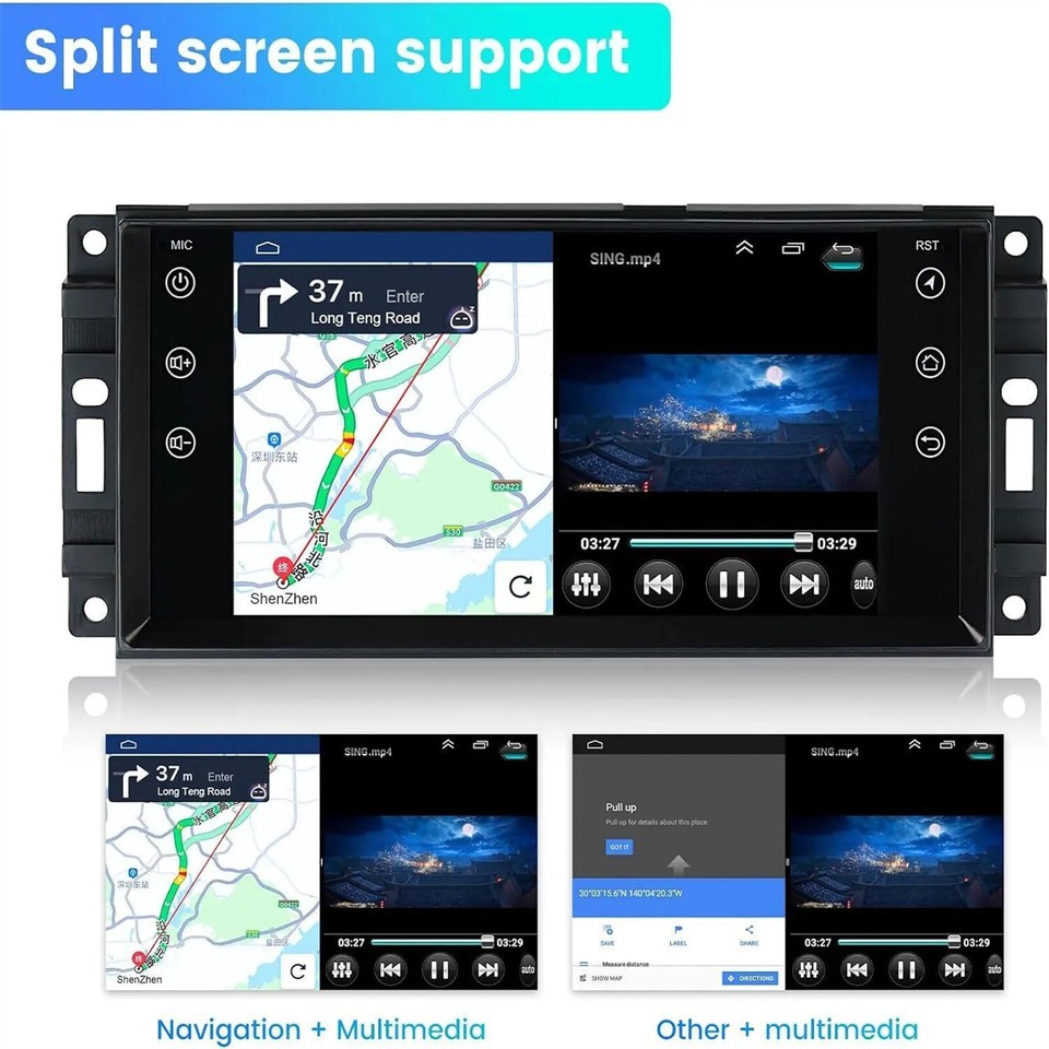 For 2008-2014 Dodge Challenger Apple Carplay Car Radio Stereo Android ...