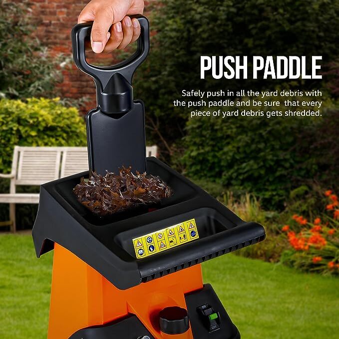 SuperHandy Leaf Shredder Mulcher Corded Electric 17:1 Reduction GUT018 ...