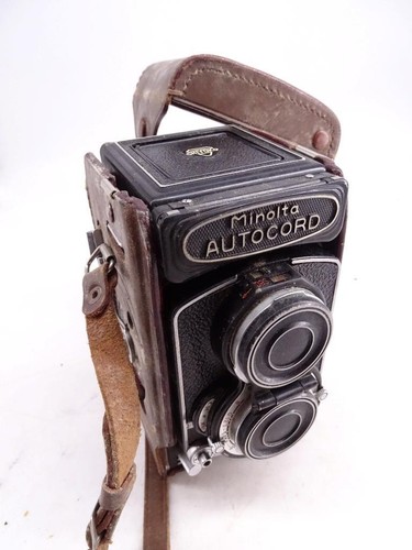 Vintage Dual Lens Minolta Autocord Film Camera Chiyoko f=75mm Seikosha ...