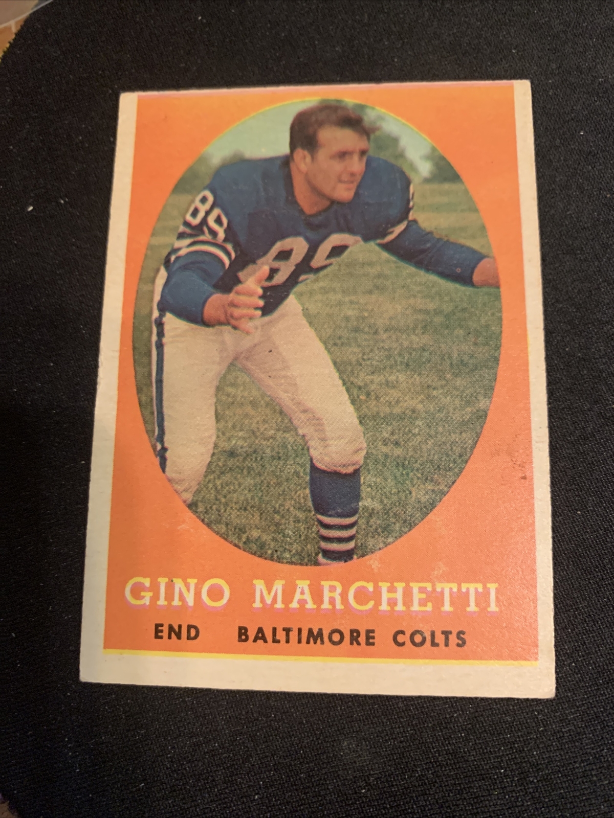 1958 Topps Football Card #16 Gino Marchetti HOF Baltimore Colts Nm+ ...