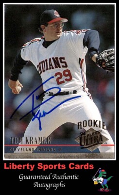 1994 Fleer Tom Kramer #44 Authentic Autographed Card Cleveland Indians ...