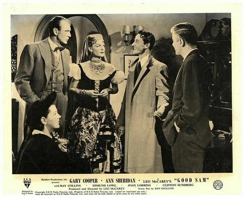Good Sam Original Lobby Card Gary Cooper Ann Sheridan Todd Karns Joan ...