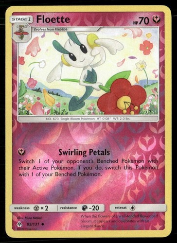 2018 Forbidden Light Set Pokemon Card 085 Floette Reverse Foil LP | eBay