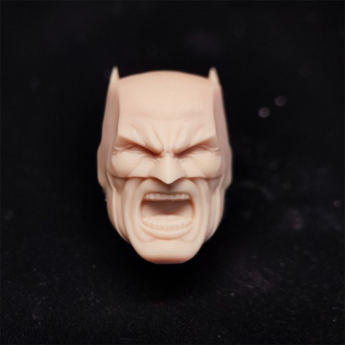 1/12 Scale Comic Version Batman Head Sculpt Unpainted Fit 6" ML Figure ...