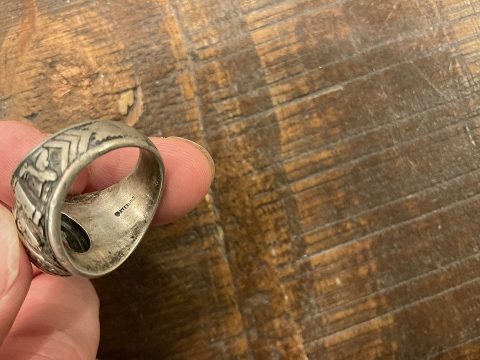 ORIGINAL WWII USAAF SCARCE 1944 DATED ELLINGTON FIELD TEXAS PILOT RING ...