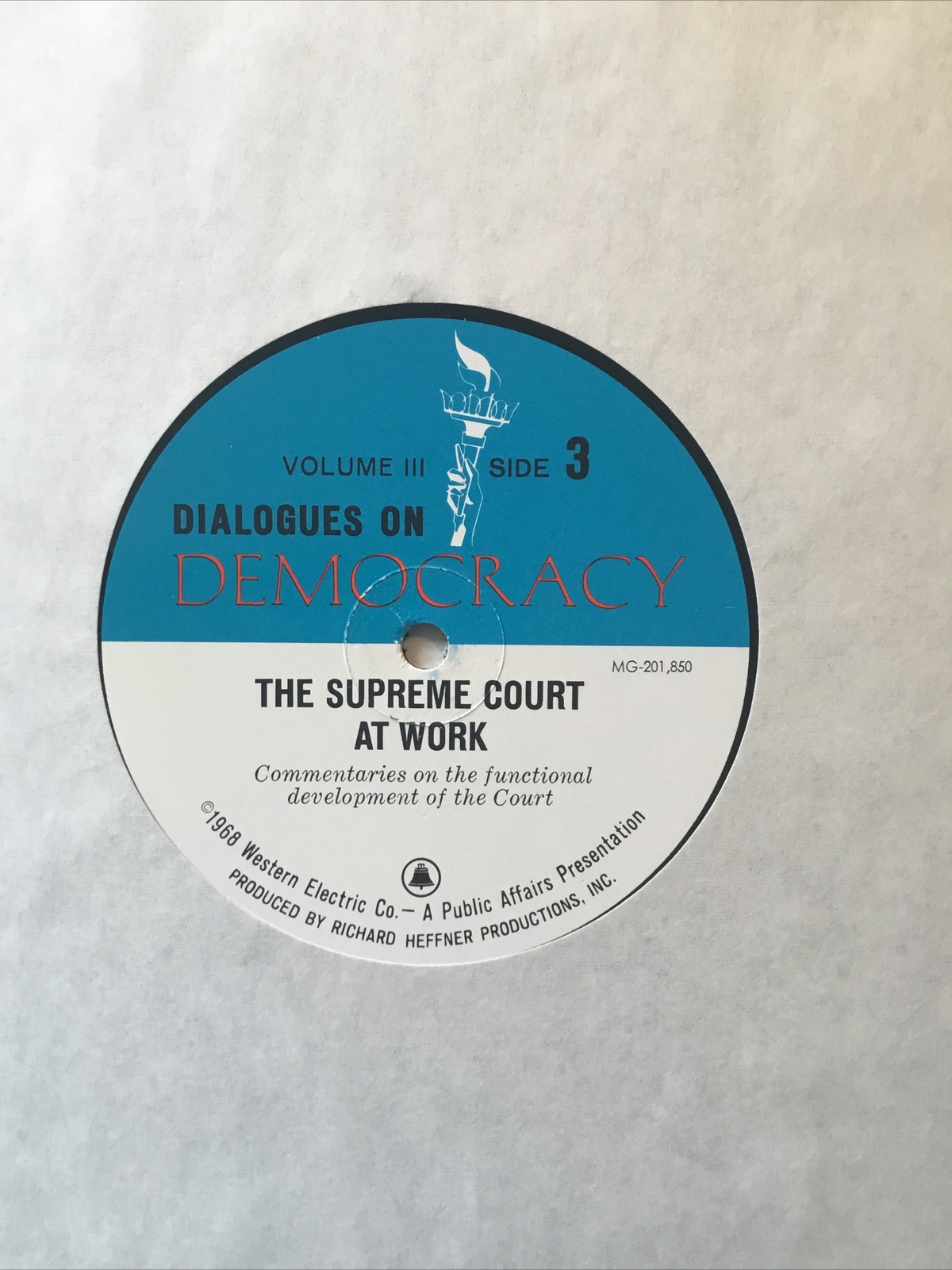 Dialogues on Democracy Vol 3 (1968, 33 RPM) Vinyl Record Box Set ZERO ...