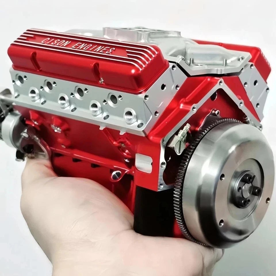 V8 Engine Kit Gas Model Resin Model OHV V8 Small Engine Model Kit for ...