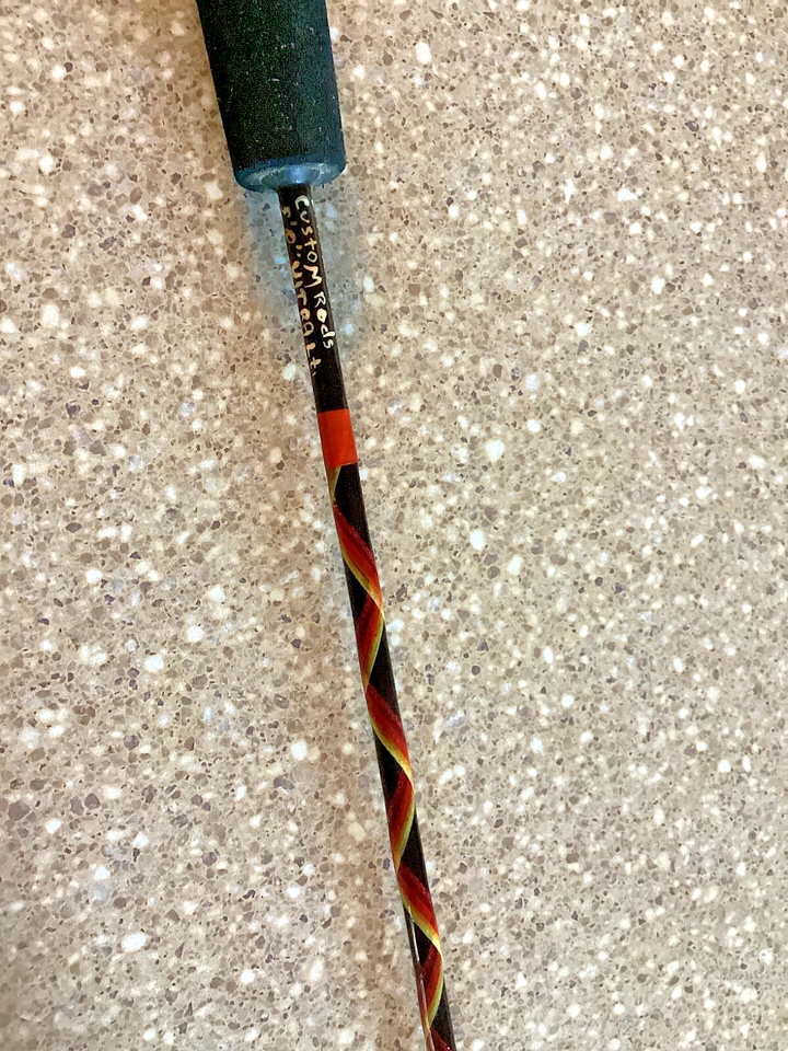 CUSTOM BUILT by L. Hawes Ultralight (MF) Casting Fishing Rod One-piece ...