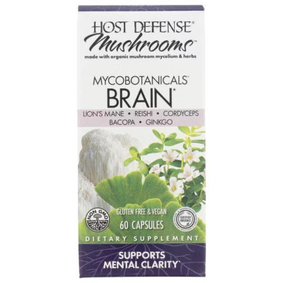 Host Defense Mushrooms Mycobotanicals Brain - 60 capsules | eBay