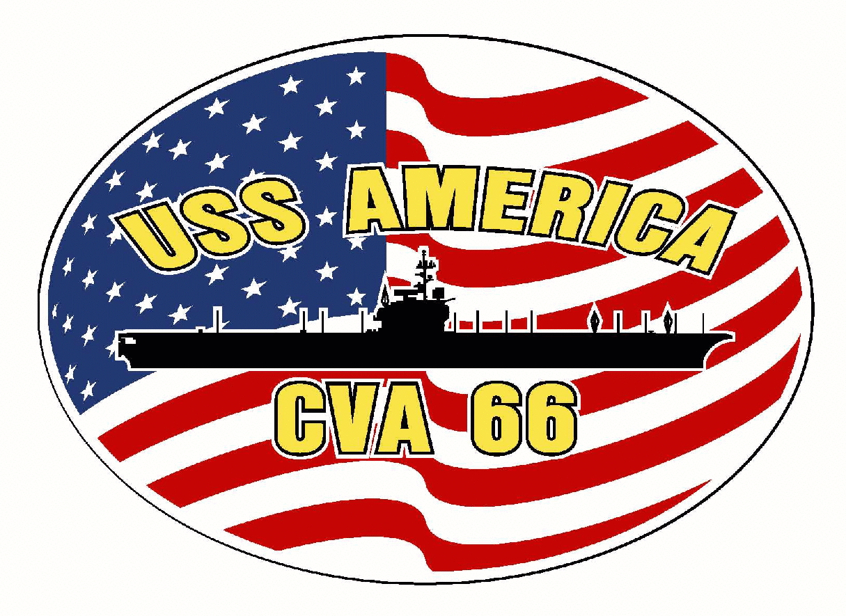 USS AMERICA CVA 66 Oval Decal / Sticker Military USN U S Navy S07 | eBay