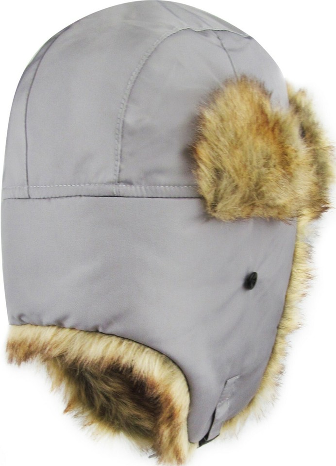 Trapper Aviator Fur Hat Ski Winter Warm Cap Fur Flap | eBay