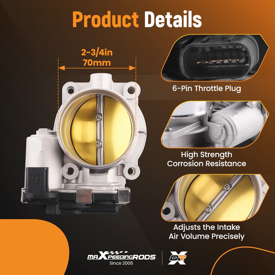 Throttle Body for Chevrolet Caprice 2012-2015 V6 3.6L GMC Acadia ...