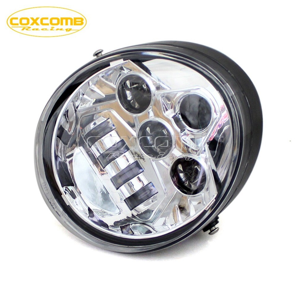 LED Projector Headlight Hi/Lo Beam for Harley V Rod V-Rod VROD VRSC ...