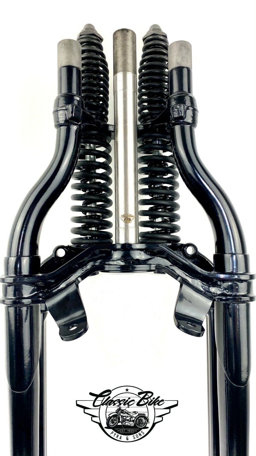 Front Forks Springer inline for Harley Big Twins UL/EL/FL, Black ...