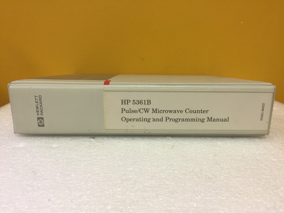 HP / Agilent 05361-90027 5361B Microwave Counter Operating ...