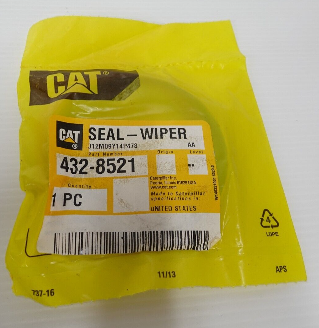 2 X Genuine Caterpillar Seal - Wiper - 432-8521 | eBay