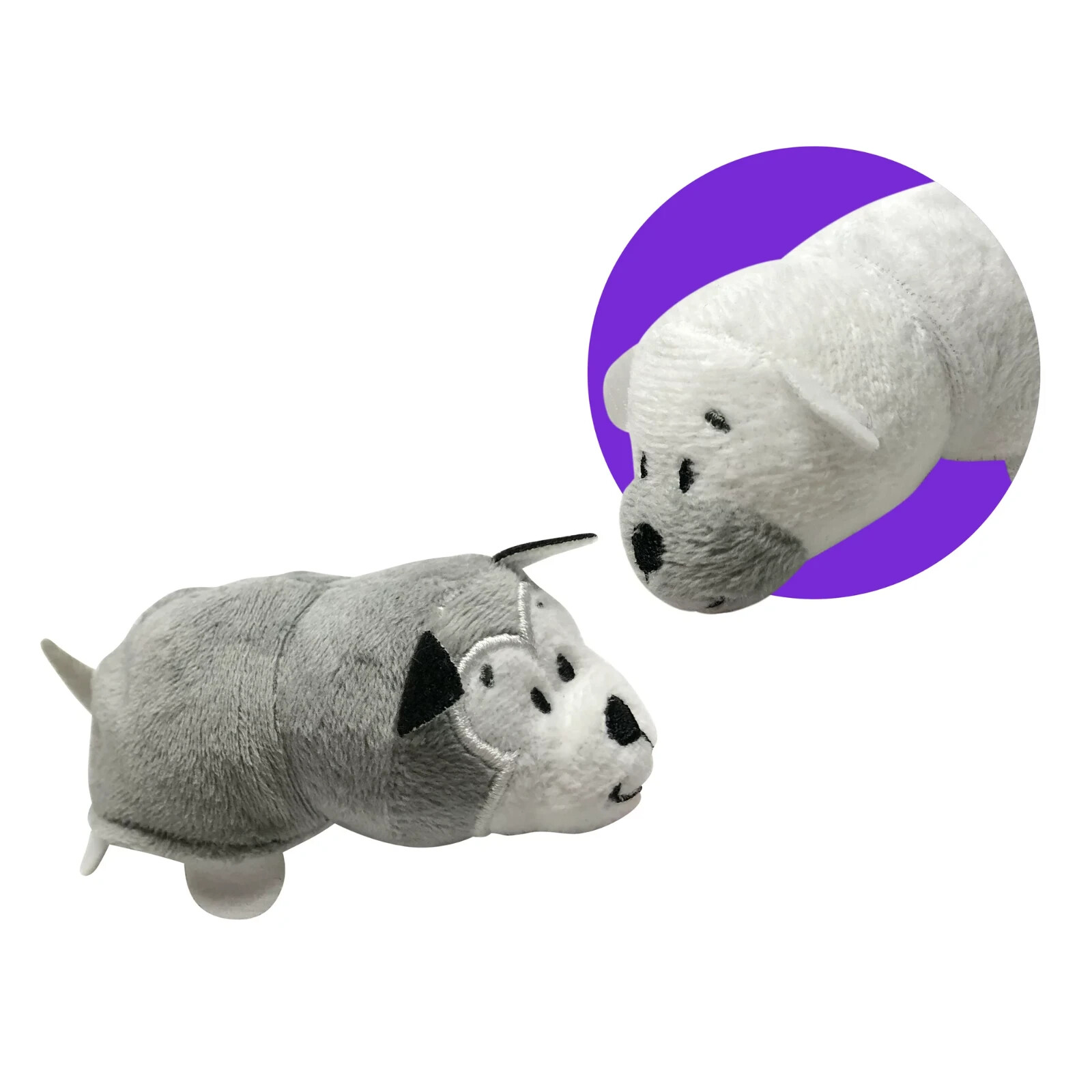 FlipaZoo - Mushmillows - Husky Dog & Polar Bear - Plush Reversible Toy ...