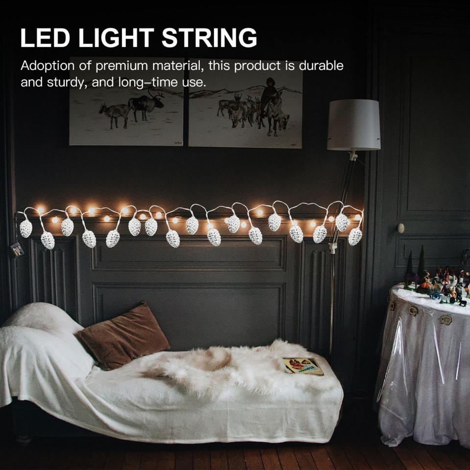 Snowflake Pattern Light String New Year Lights Decor Strands Decoration ...