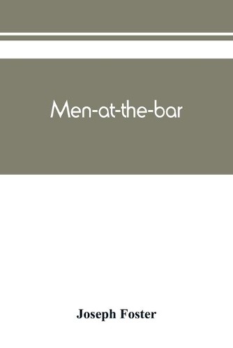 Joseph Foster Men-at-the-bar (Paperback) (US IMPORT) 9789389465020 ...