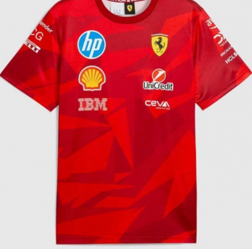 Ferrari Red Formula One Racing Jersey 2025 (S-XXXL) | eBay