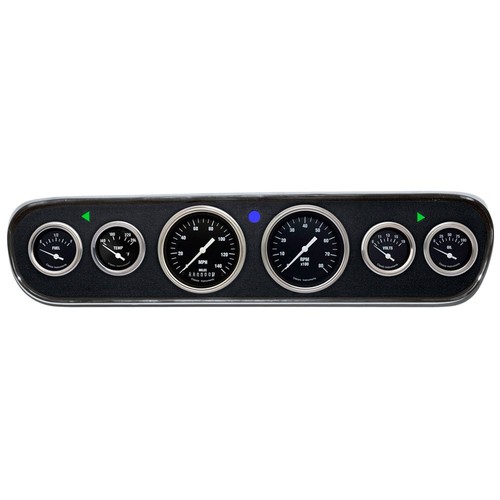 Classic Instruments Hot Rod Series 6-Gauge Set Mustang 65-66 W/ Black ...