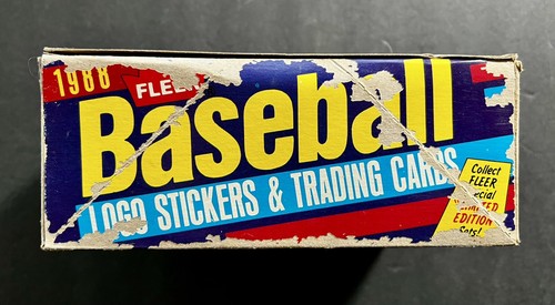 1988 FLEER Baseball Card Wax Box - 36 Packs - 15 Cards + Sticker In ...