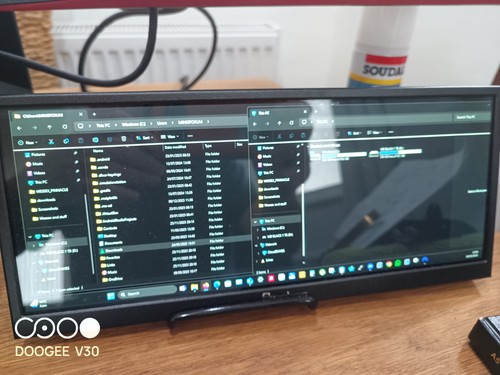 PRECHEN 12.3" Portable Touchscreen Monitor,1920*720 IPS, HDMI, USBC ...