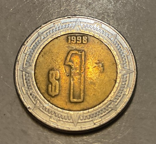 1998 - 1 Peso Bi-Metallic Mexico Coin | eBay