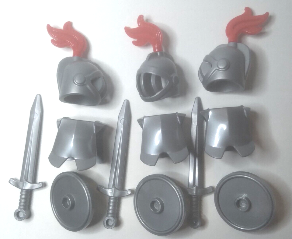 LEGO castle WEAPONS ARMOR HELMETS SWORDS SHIELDS knights elves 31120 ...