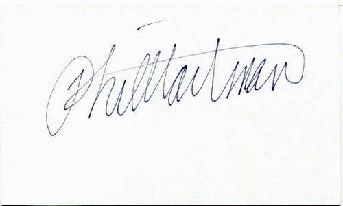 🔥PHIL HARTMAN, Signed Autograph 3x5 Card, SNL, NewsRadio, The Simpsons ...