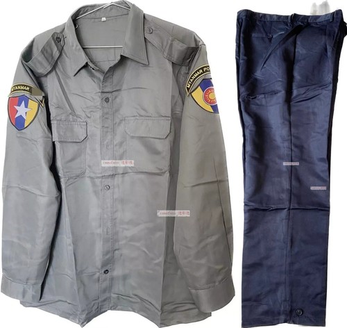 Original Myanmar Burma PC Force Uniforms Suits Shirt Pants (not ...