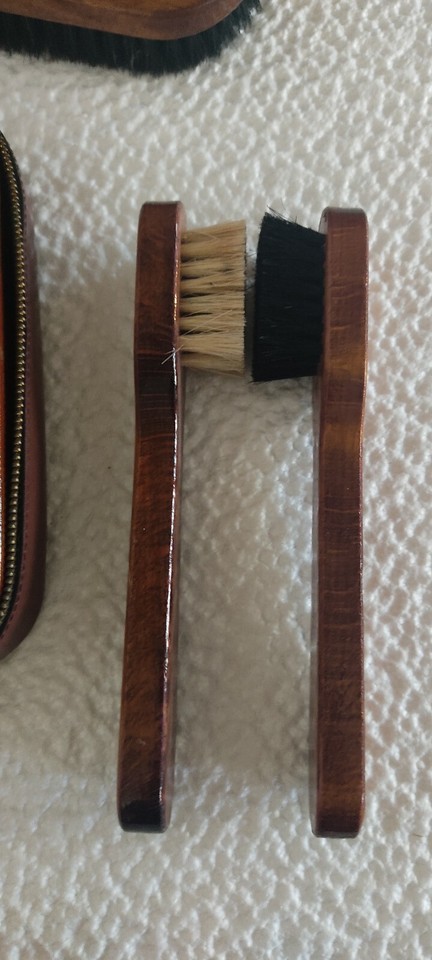 Acca Kappa Vintage Shoe Brush Set With Original Case Made In Italy | eBay