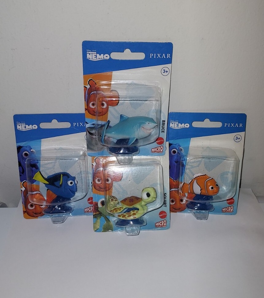 Disney Pixar Finding Nemo SET OF 4 Mattel Micro Collection Toys Mini ...