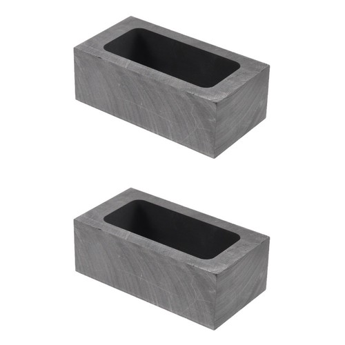 Set of 2 Graphite Crucible Metal Melting Casting Kit Ingot Mold ...