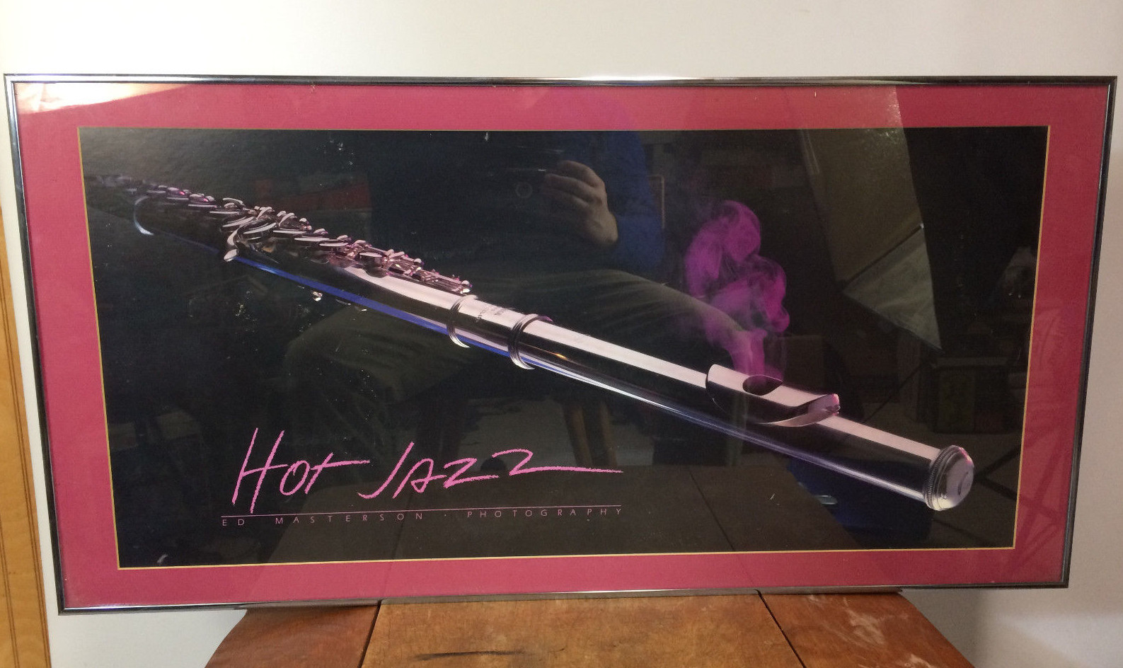 Vtg 80s Ed Masterson Photography Hot Jazz Music Flute Instrument Poster ...