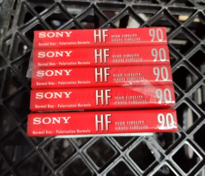 Sony HF High Fidelity Audio Cassette 90 Minute Normal Bias Blank Tapes ...