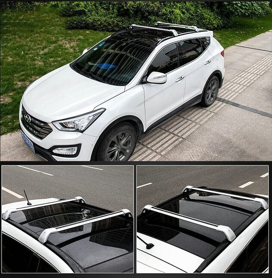 2Pcs Roof Rail Racks Cross Bar Fit for AUDI Q4 e-tron 2021-2025 silver ...