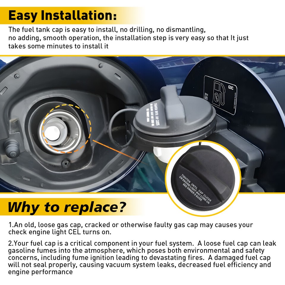 202123475 Fuel Gas Tank Cap For 2014-2022 Jaguar XE XF F-PACE F-TYPE ...