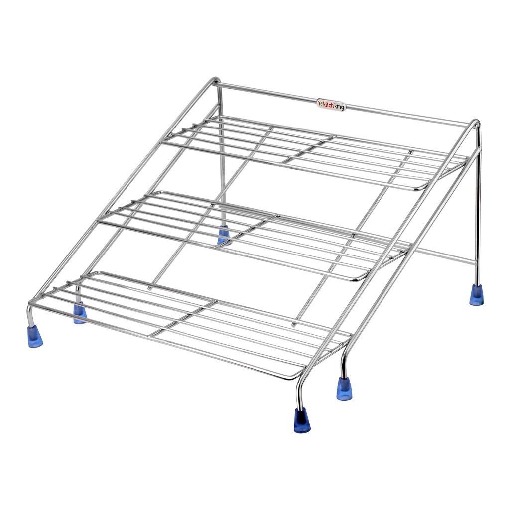 Stainless Steel Ladder Stand |Home Storage and Other Use | ( Pack of 2 ...