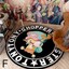 ONE PIECE Carpet Character Round Floor Mat Home Area Rugs Multi ...