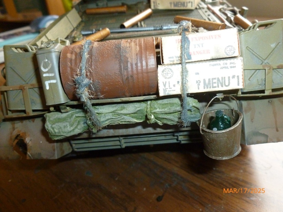 1/16 Scale US Tank Accessory Set C K Ration Boxes US Army Sherman Tank ...