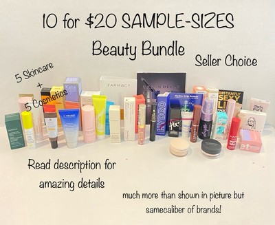 10- PIECE BEAUTY LOT * 10 SAMPLE-SIZED Skincare/ Makeup 10 For $20 ...