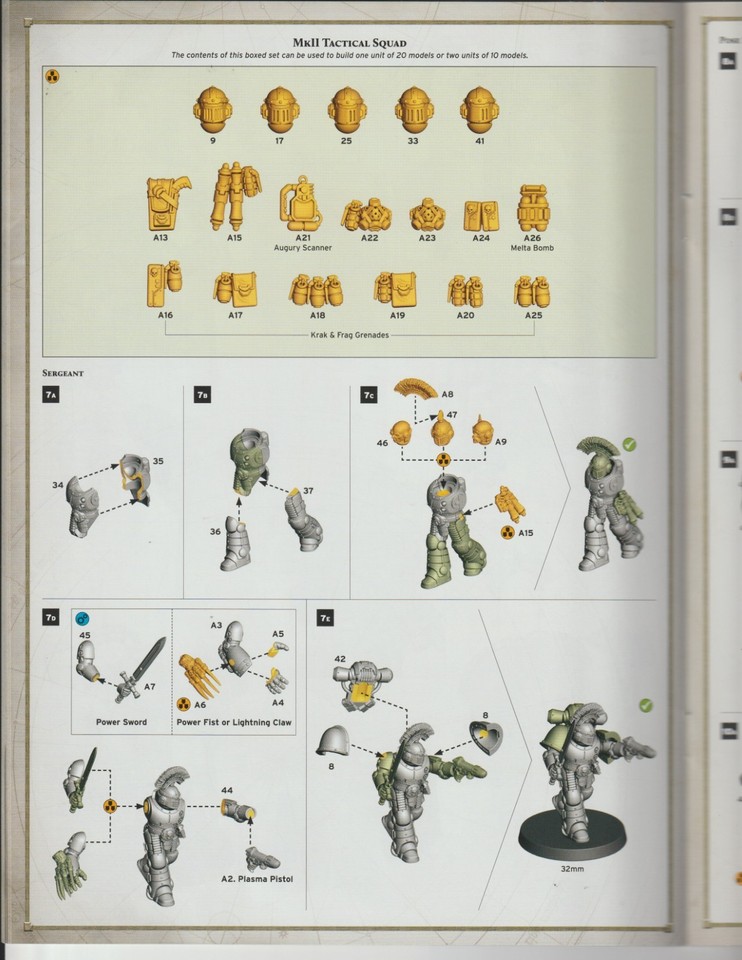 Warhammer 30K Horus Heresy, Saturnine - MK 2 Tactical (Squad), NEW ...