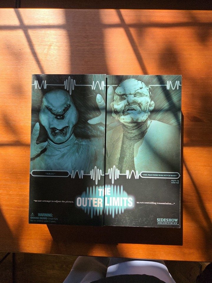 Outer Limits Sideshow 12" O.B.I.T. & The Man Who Was Never Born MIB ...