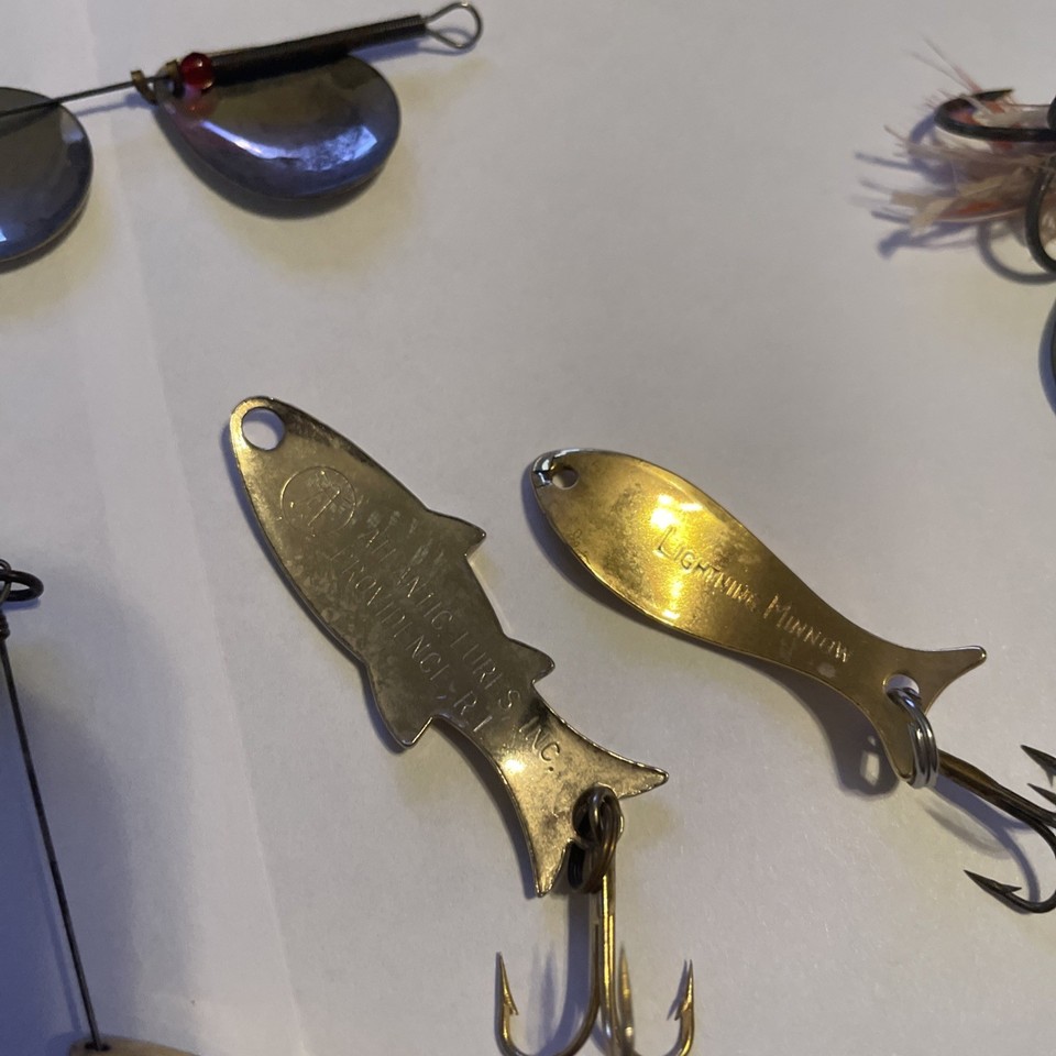 Lot Of 15 Vintage Fishing Lures Spoons Big Little Doctor Knowles ...