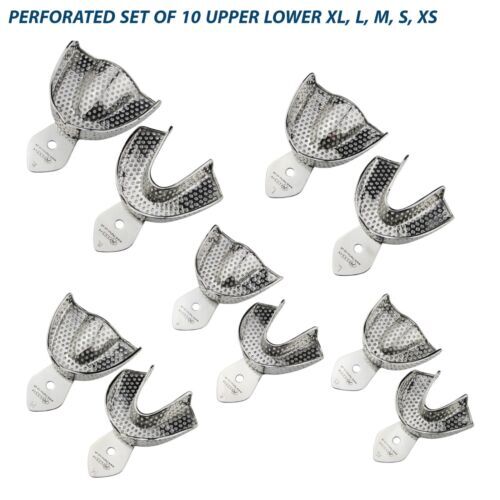 Impression Trays Perforated, impression trays upper & lower Set ...