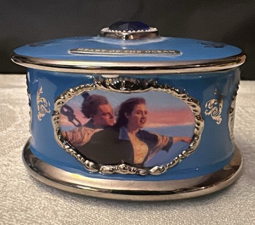 TITANIC HEIRLOOM PORCELAIN HEARTOF THE OCEAN MUSIC BOX “MY HEART WILL ...