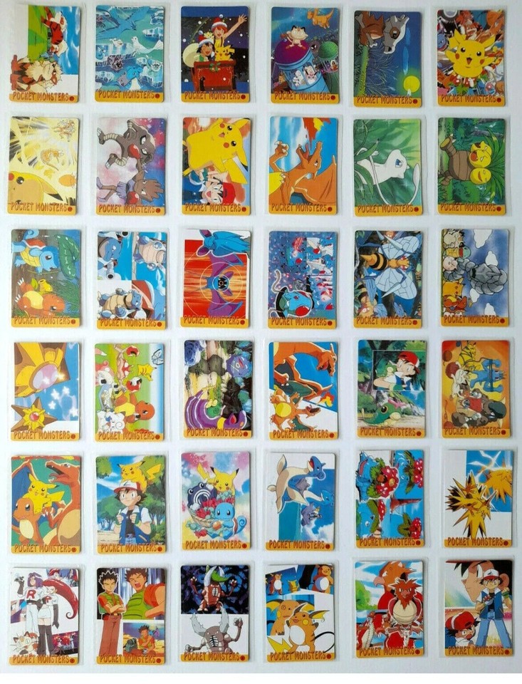 5 Lots Pokemon Prism - 189 Cards /Stickers Japan Holo Vending Machine ...