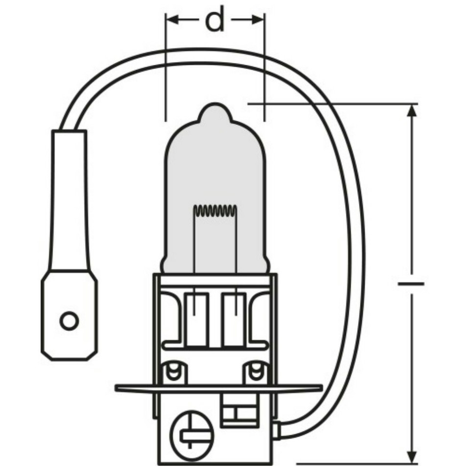 10 x H3 453 12V 55W Halogen Headlamp Headlights Fog Light Main Beam Car ...