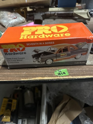 1949 Ford "Shoebox" Coupe Diecast Pro Hardware Model w/ Flathead V8 NIB ...
